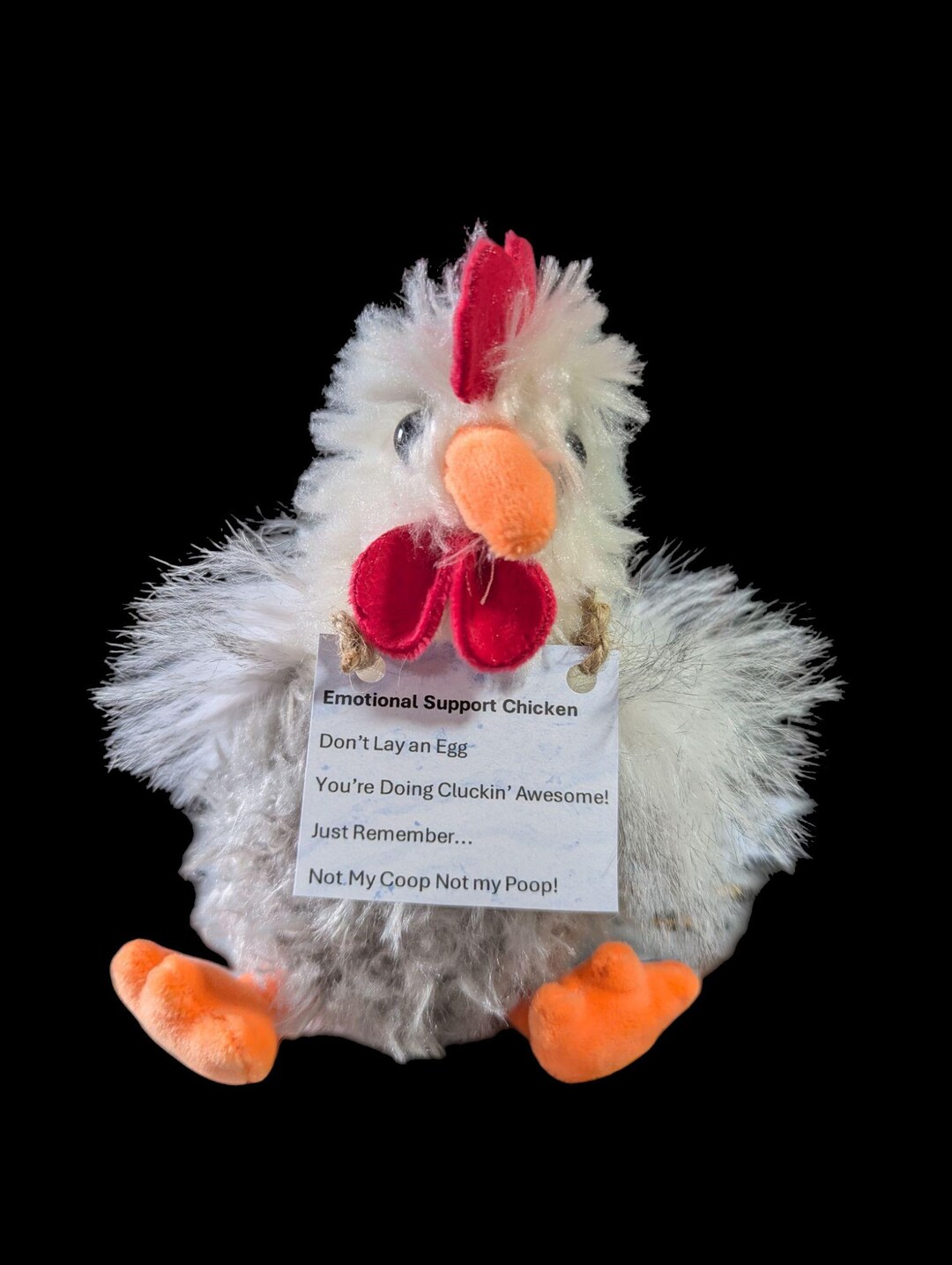 Emotional Support Rooster Plush Stuffie Chicken - Etsy