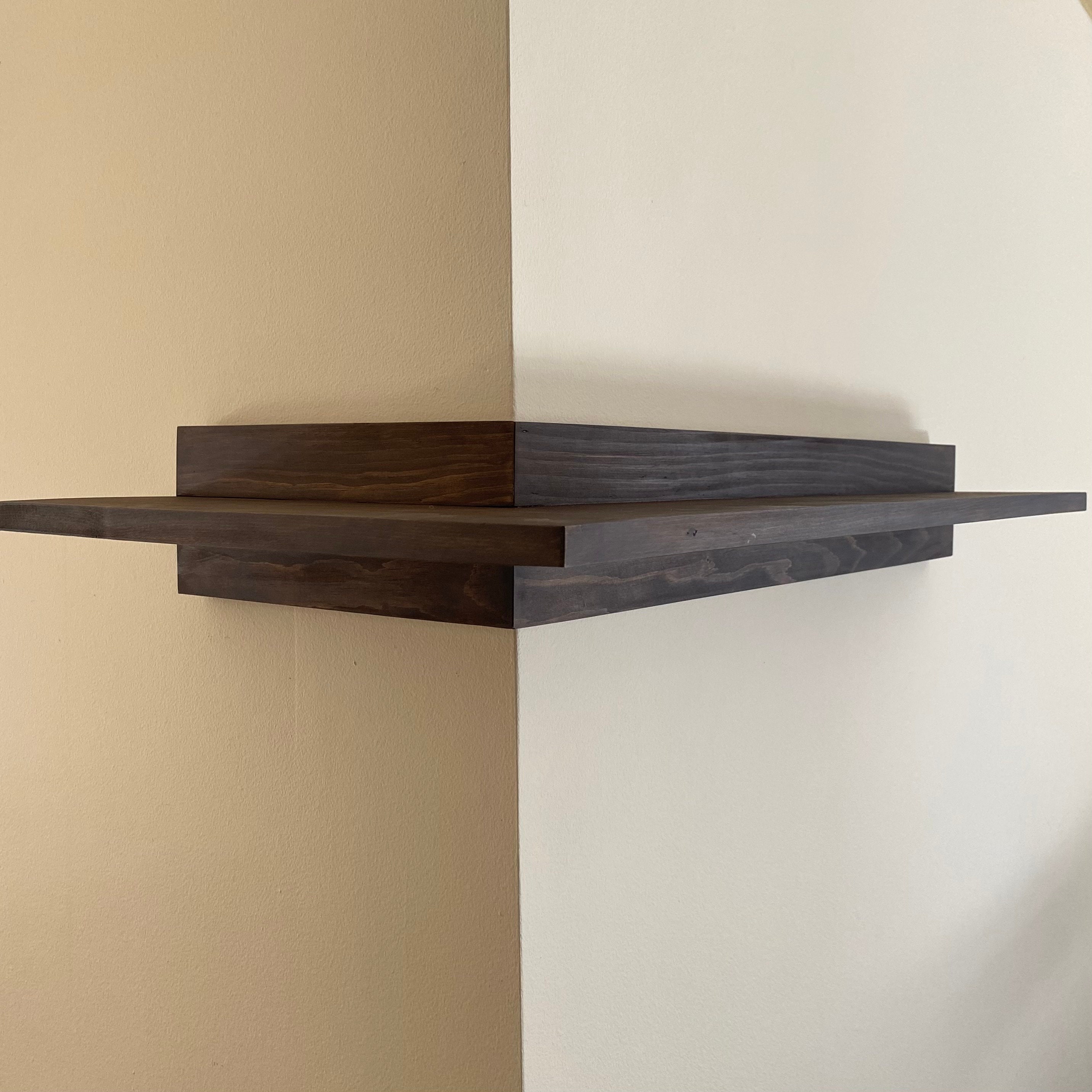 L Shaped Shelf, Floating Shelf for Outer Corner, Wrap Shelf, Shelves ...