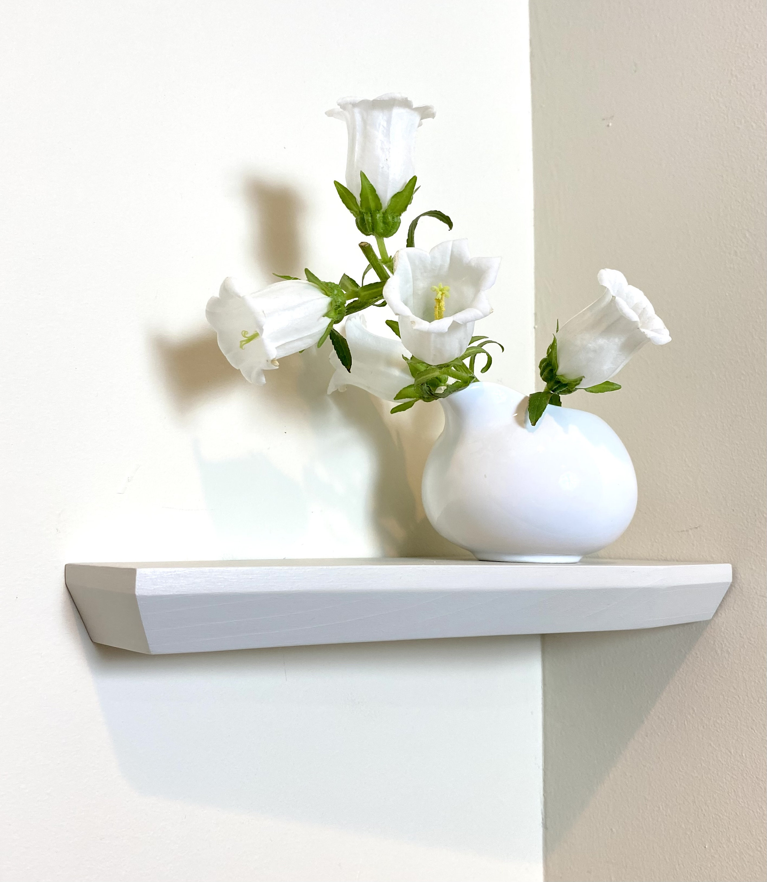 Floating Cabinet Shelves, Kitchen Pentagonal Corner Faceted Edge Shelf ...
