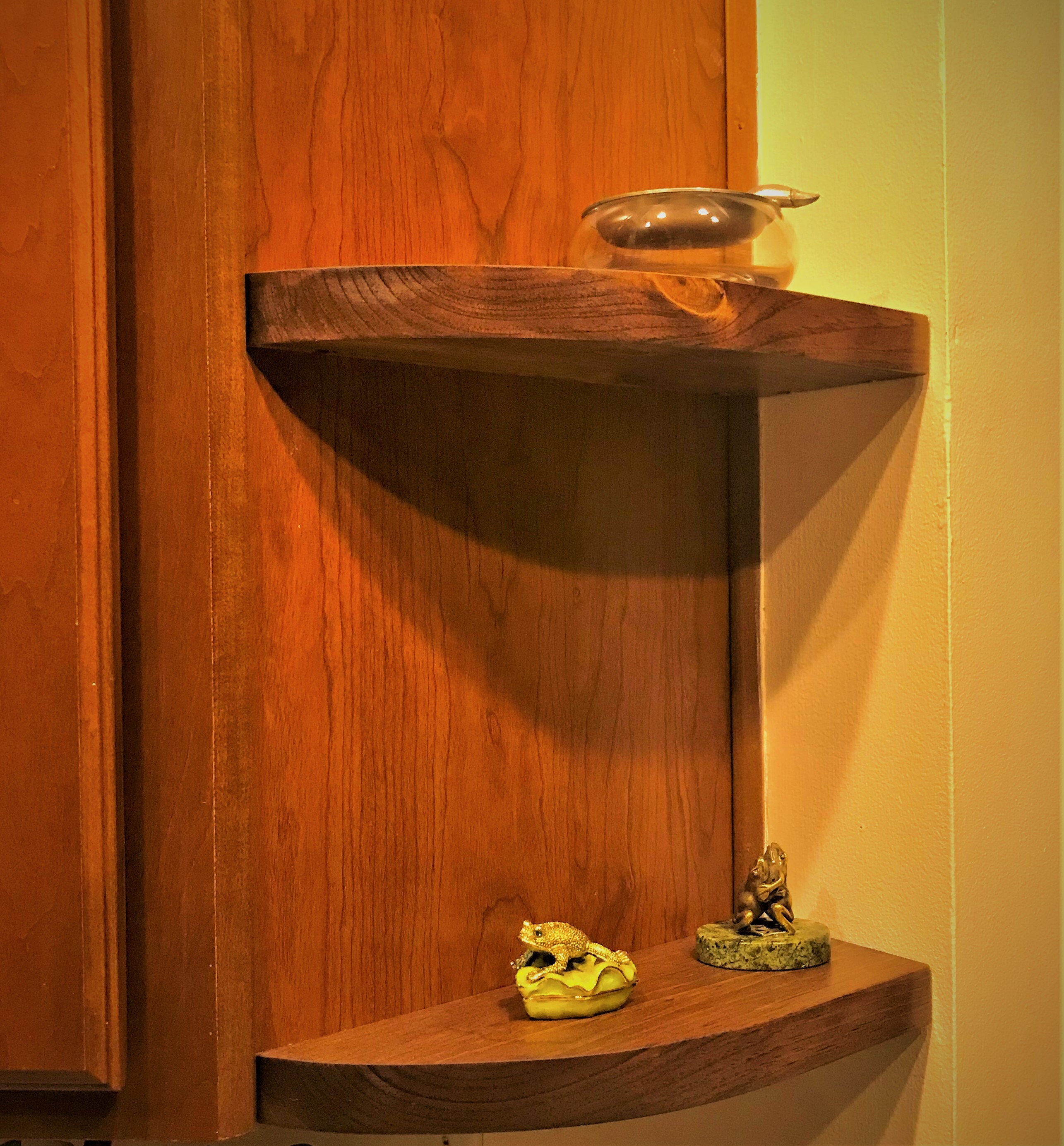 Kitchen Corner Round Shelf, Cabinet Shelves Triangle Shelves, Radius ...