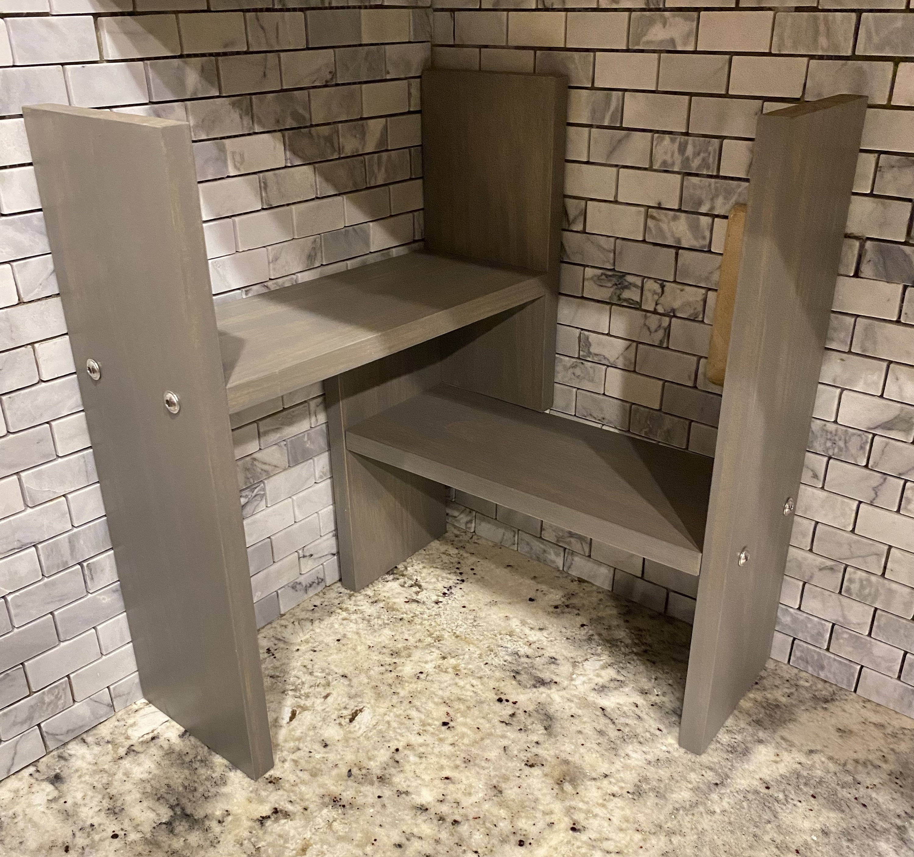 Kitchen Corner Shelves, Open Shelving, Counter Shelf, L-shaped Shelf ...