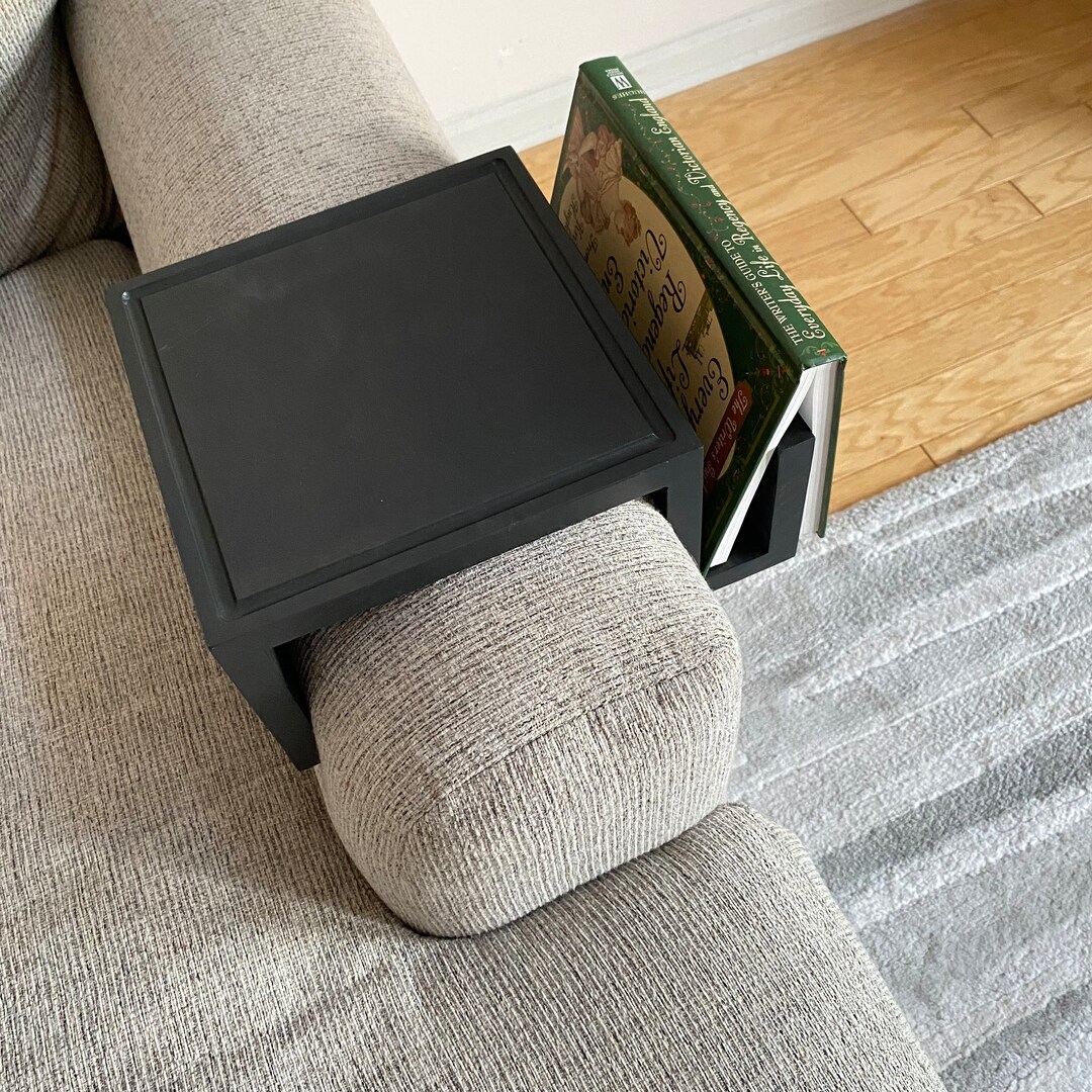 Modern Sofa Arm Table, Rest Table Wrap With Magazine Stand, Couch Tray ...