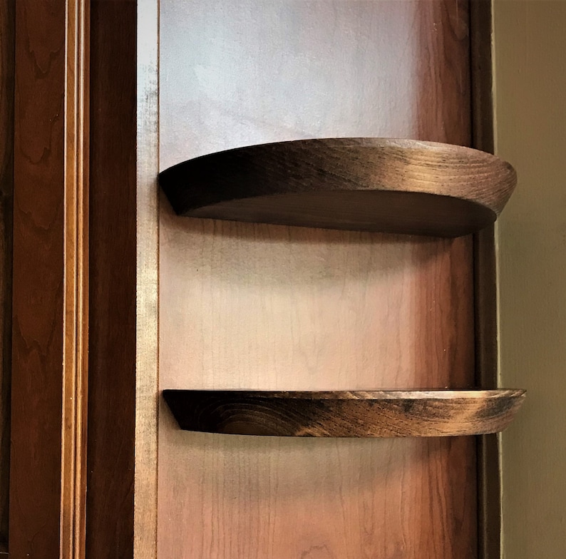 Kitchen Half Circle Corner Round Shelf Cabinet Shelves Radius Floating ...