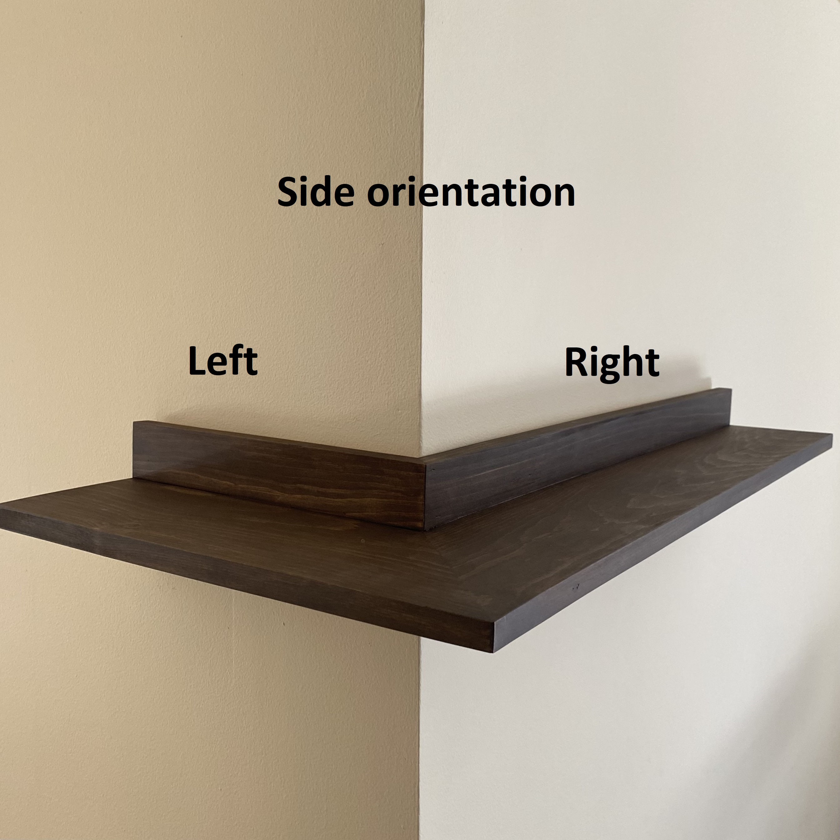 L Shaped Shelf, Floating Shelf for Outer Corner, Wrap Shelf, Shelves ...