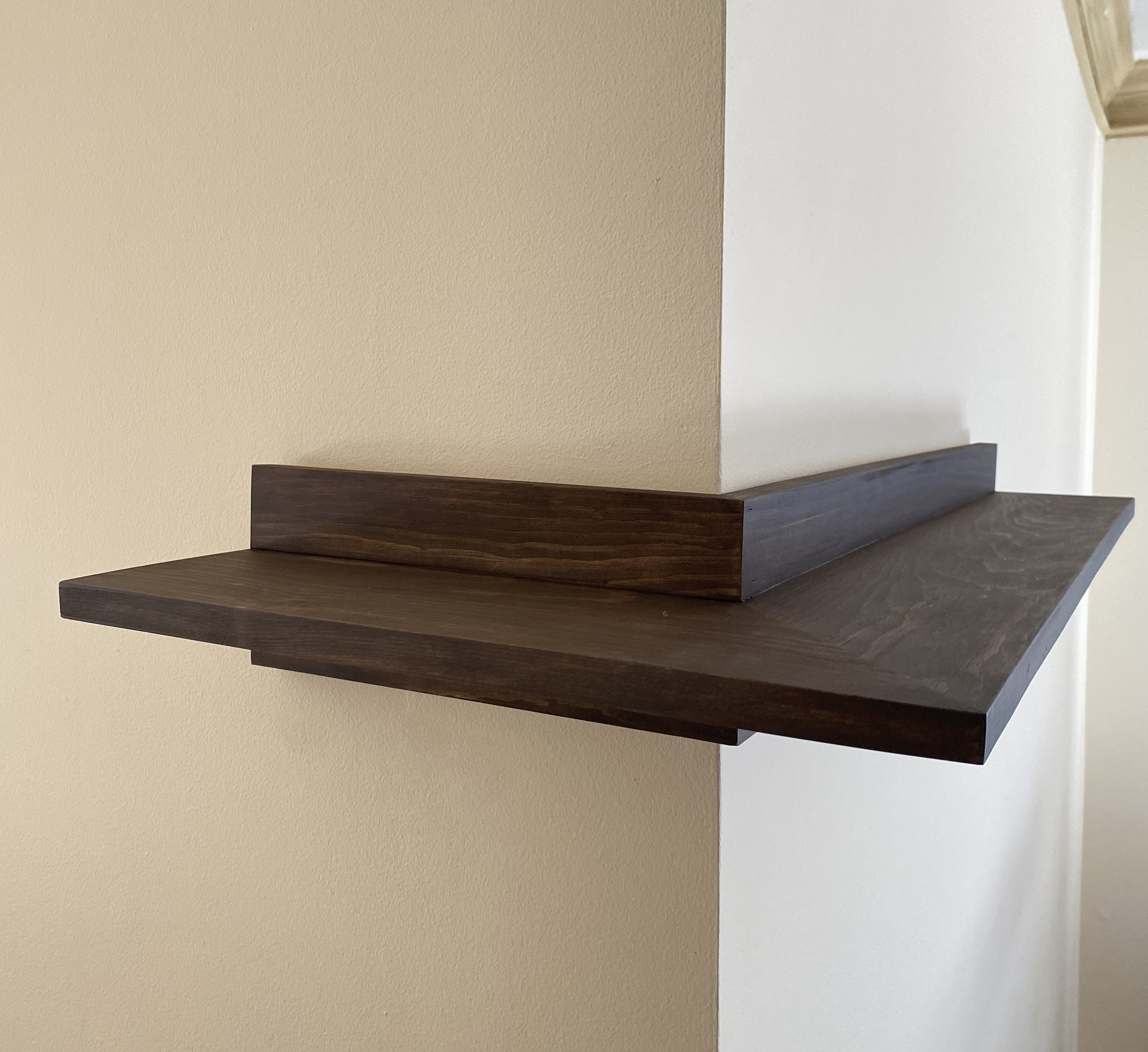 L Shaped Shelf, Floating Shelf for Outer Corner, Wrap Shelf, Shelves ...