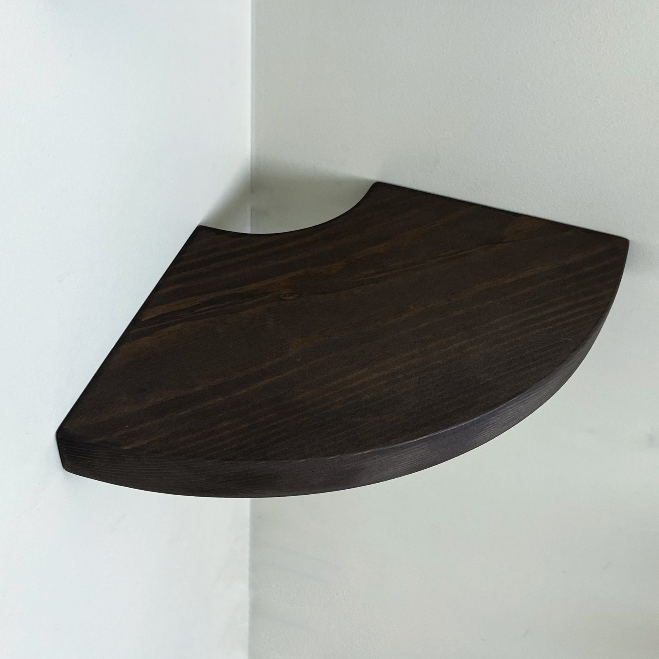 Corner Shelf, Round Front Edge, Shelves for Baby Monitor, Security Home ...