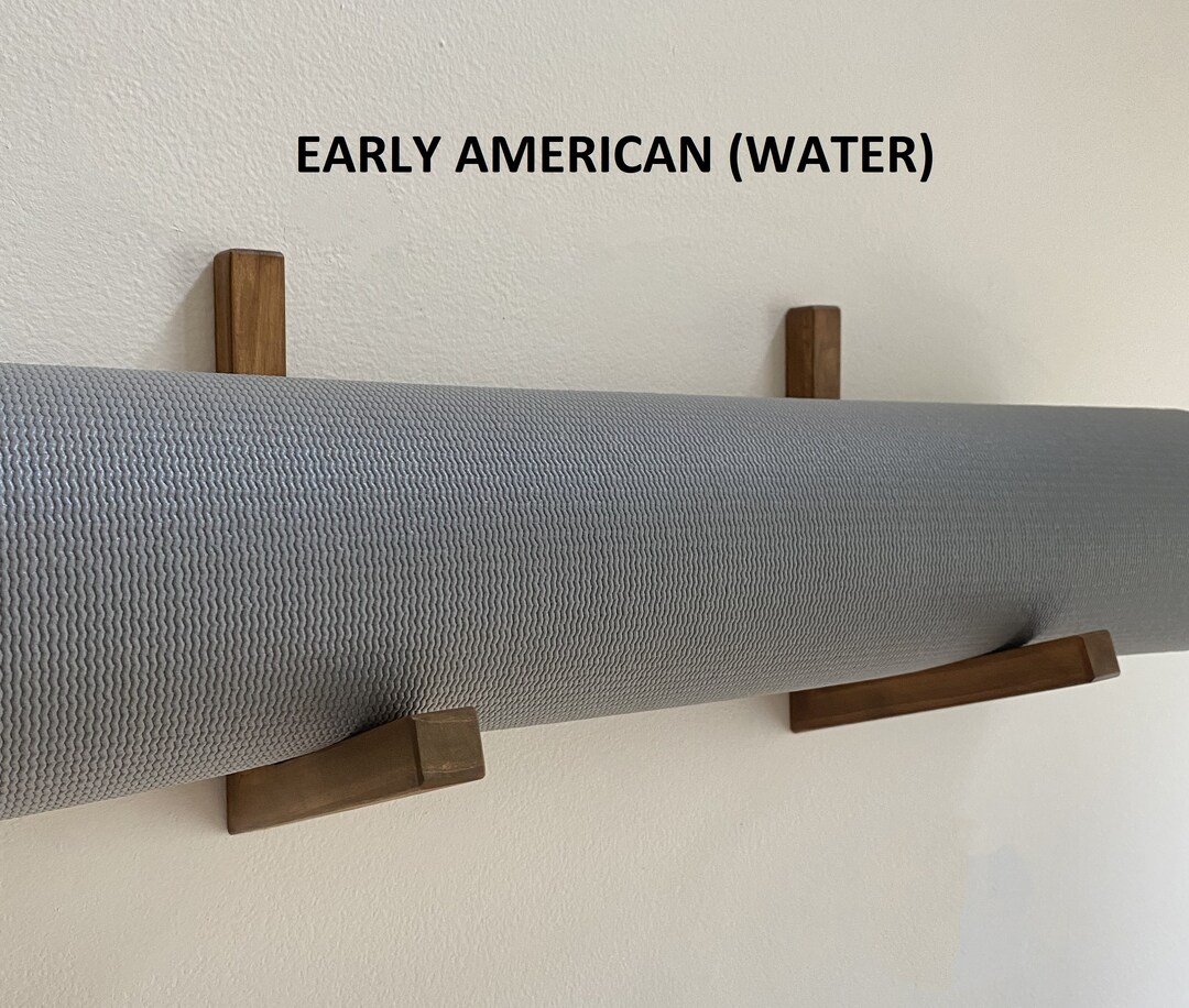 Yoga Mat Hooks, Color Wooden Pilates Mat Holder,wall Mounted Yoga Mat ...