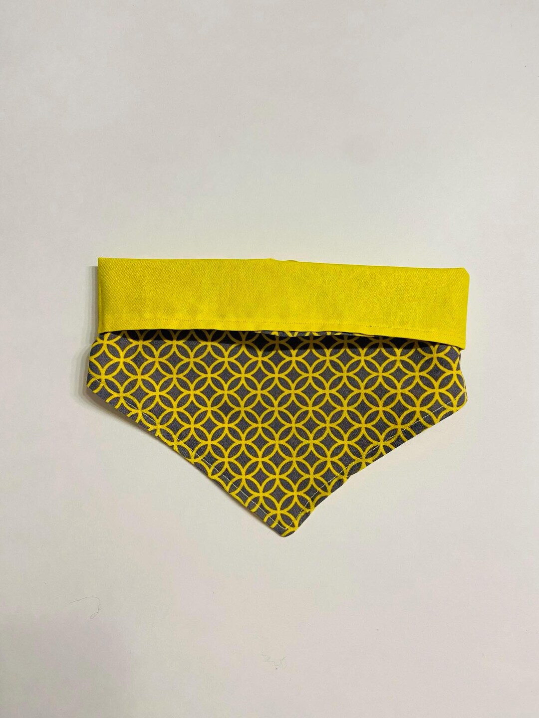 Golden Reversible Pet Bandana With Plastic Snap Buttons | Dog Bandana ...