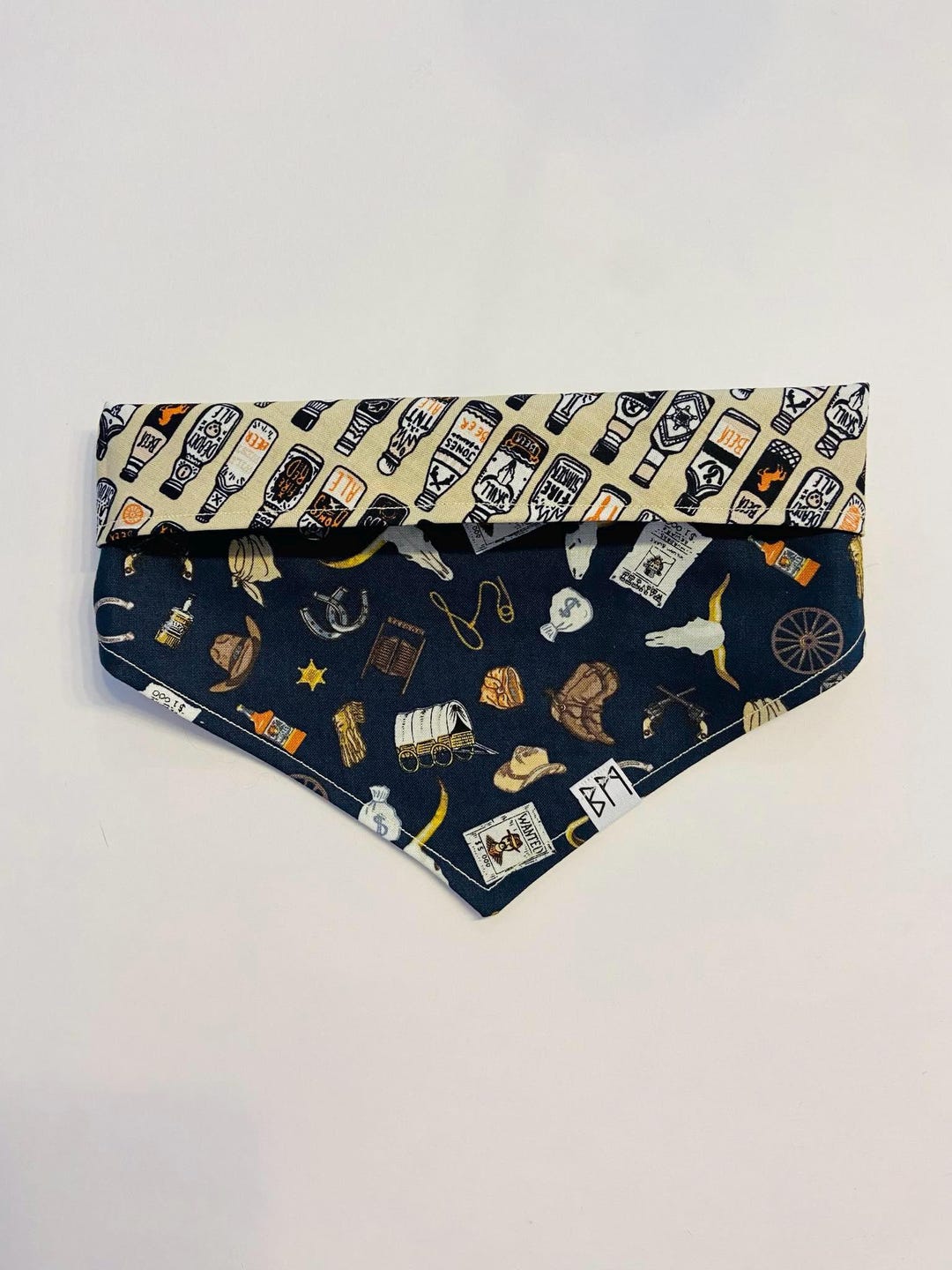 Cowboy Reversible Pet Bandana, Western Elements, Cowboy Hats & Beer ...