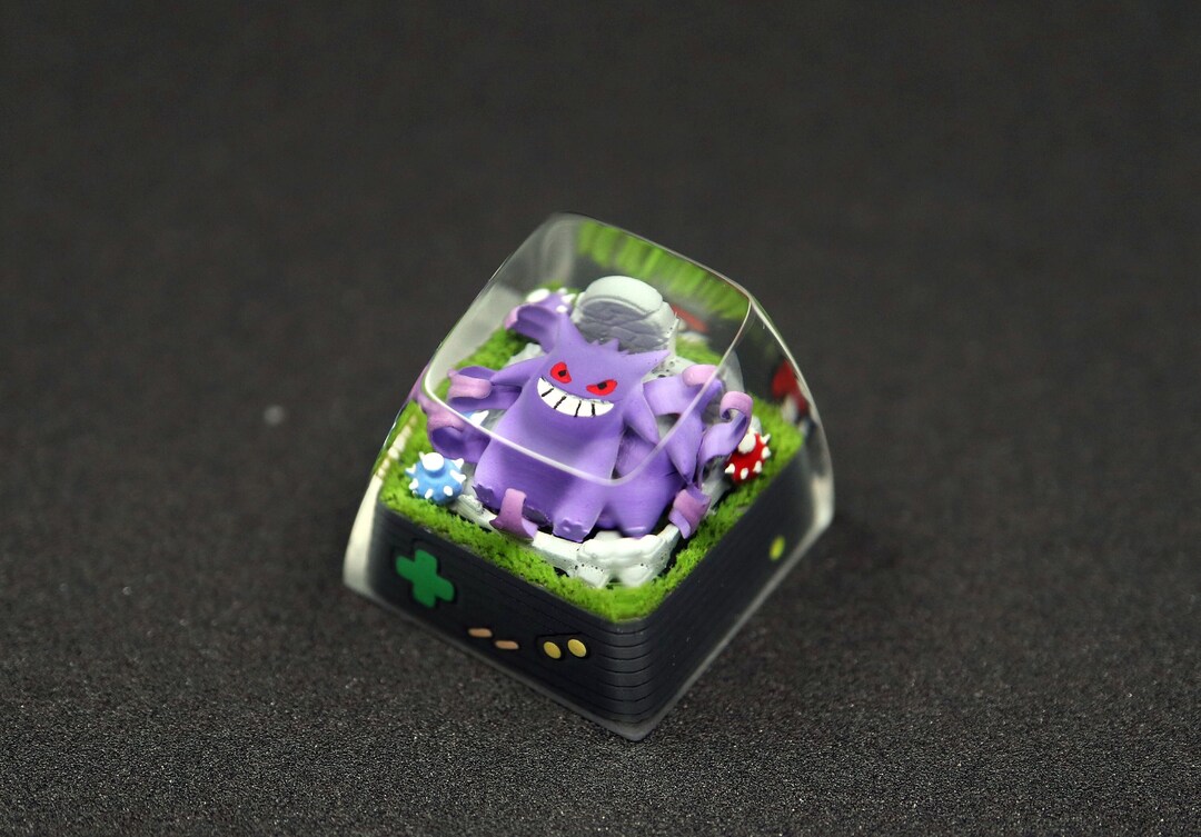 High Quality Handmade Pokemon Gengar Keycaps,artisan Pokemon Gengar ...