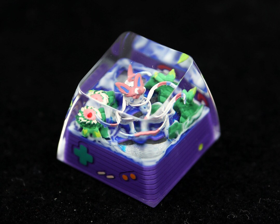 High Quality Handmade Pokemon Sylveon Keycaps,artisan Pokemon Sylveon ...