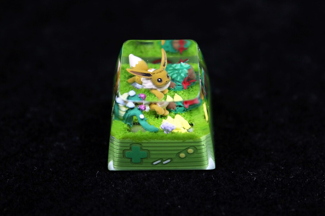 High Quality Handmade Pokemon Eevee Keycaps,artisan Pokemon Eevee Resin ...