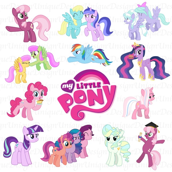 My Little Pony Svg Layered - Etsy