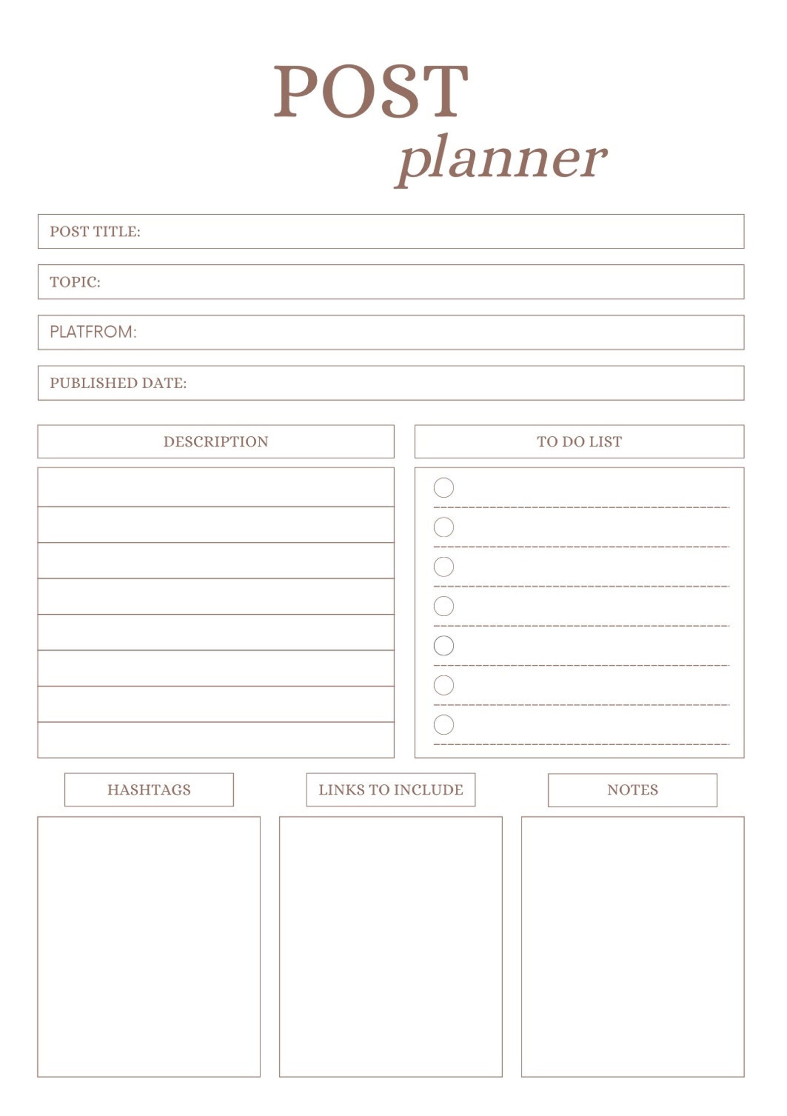 Social Media Planner 2024 - Etsy