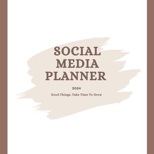 Social Media Planner 2024 - Etsy