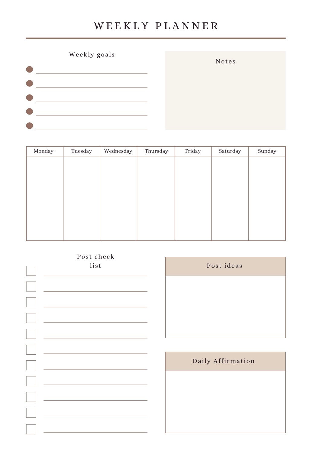 Social Media Planner 2024 - Etsy