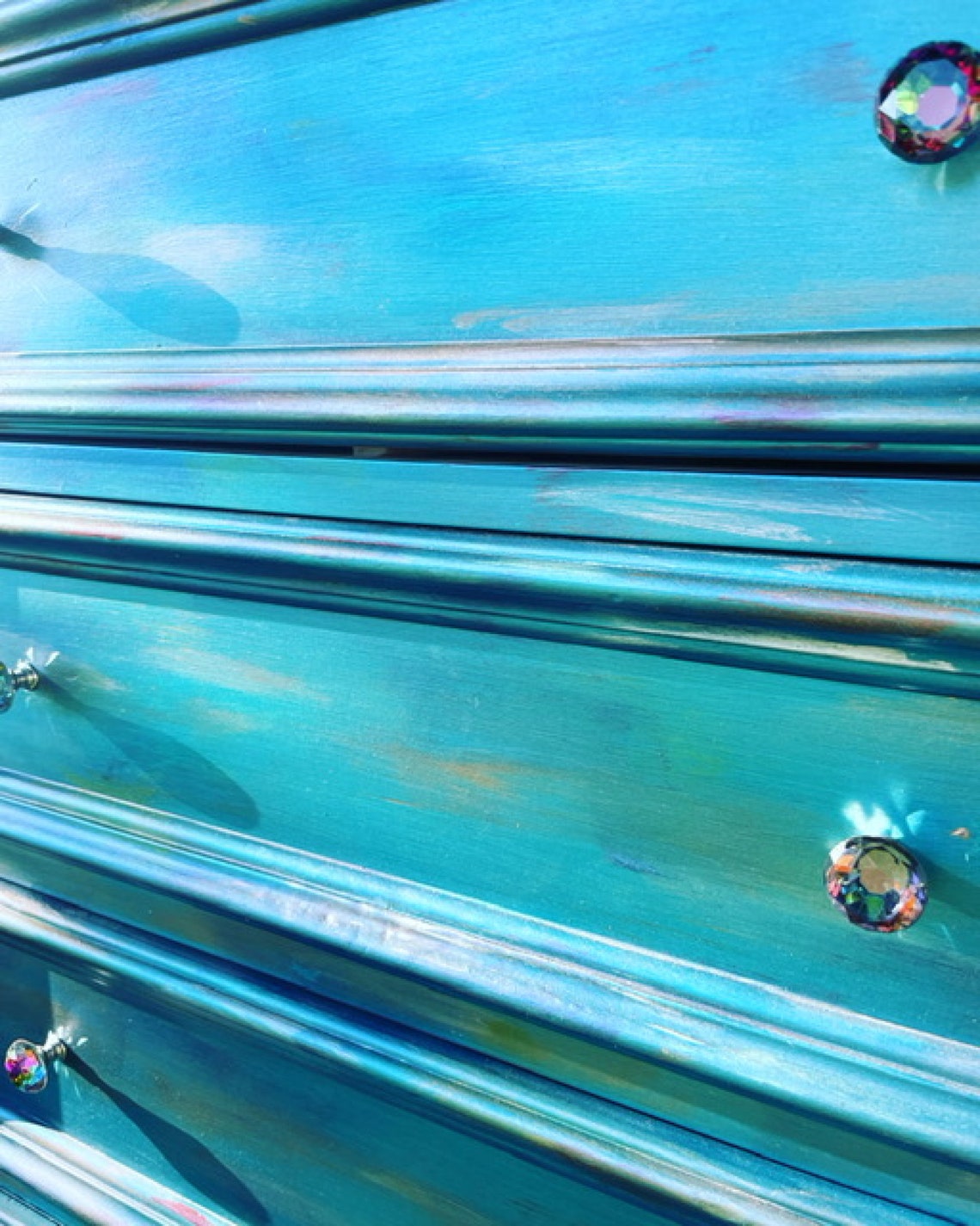 SOLD Sample Only Tall Iridescent Blue Mermaid Dresser - Etsy