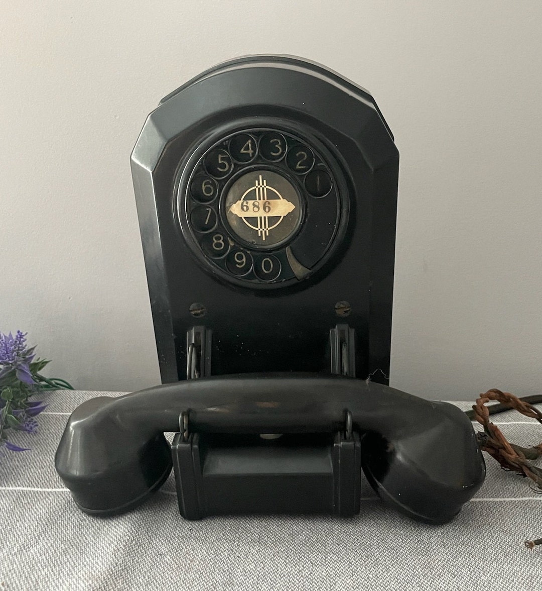 Vintage 1930s Automatic Electric Bakelite Jukebox Monophone Wall Phone ...