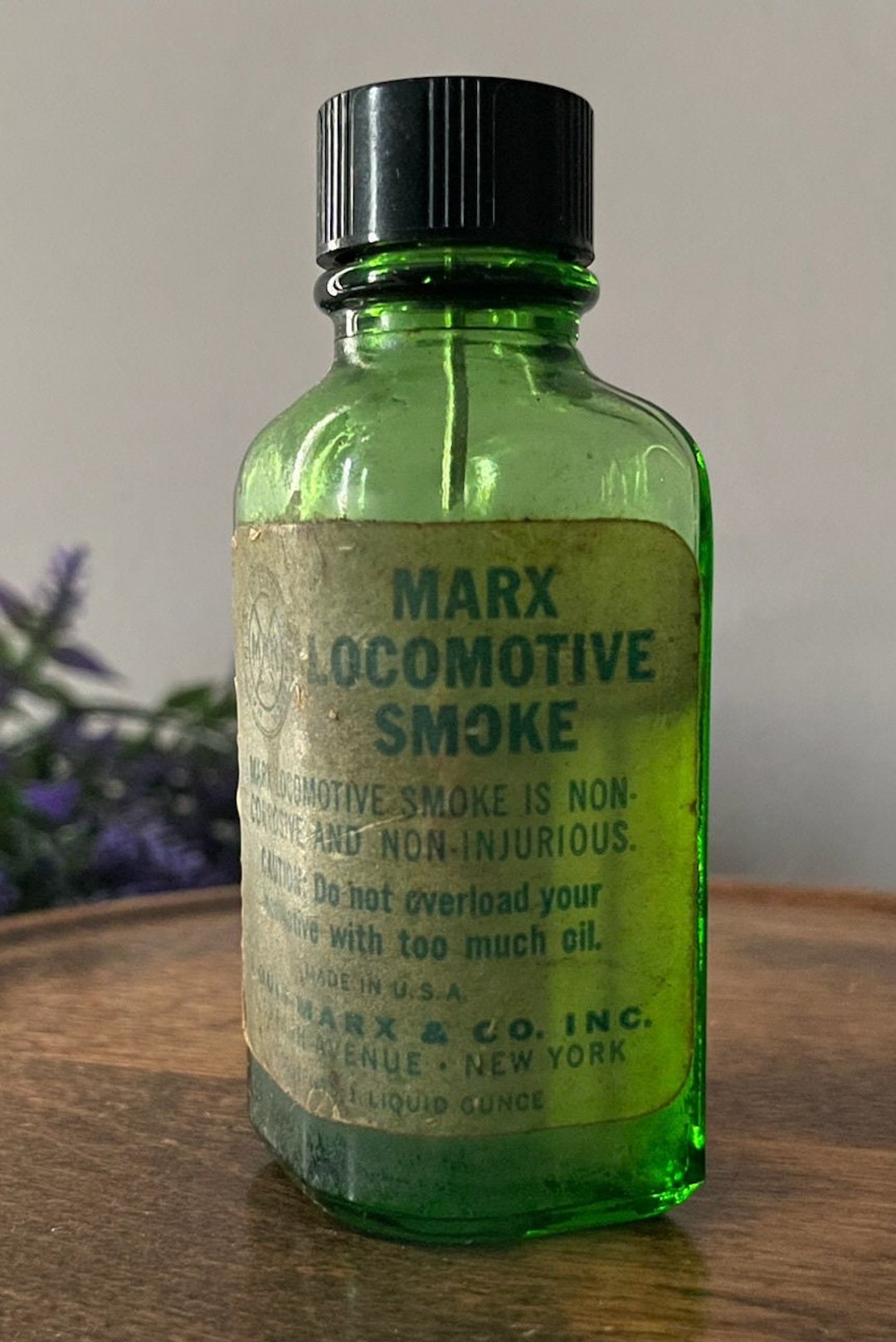 Vintage Marx Locomotive Smoke Bottle 65% Full 1952 Train Collectable - Etsy