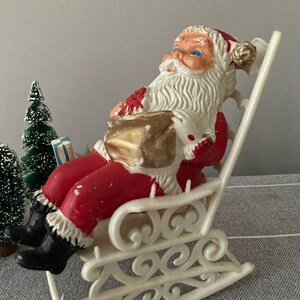 Vintage W T Grant Co Rocking Santa Plastic 8 Inches With Tags - Etsy