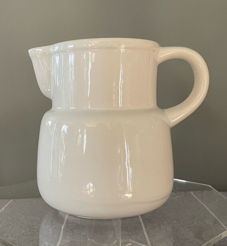 Vintage Mccoy USA 132 White Pitcher Ironstone - Etsy