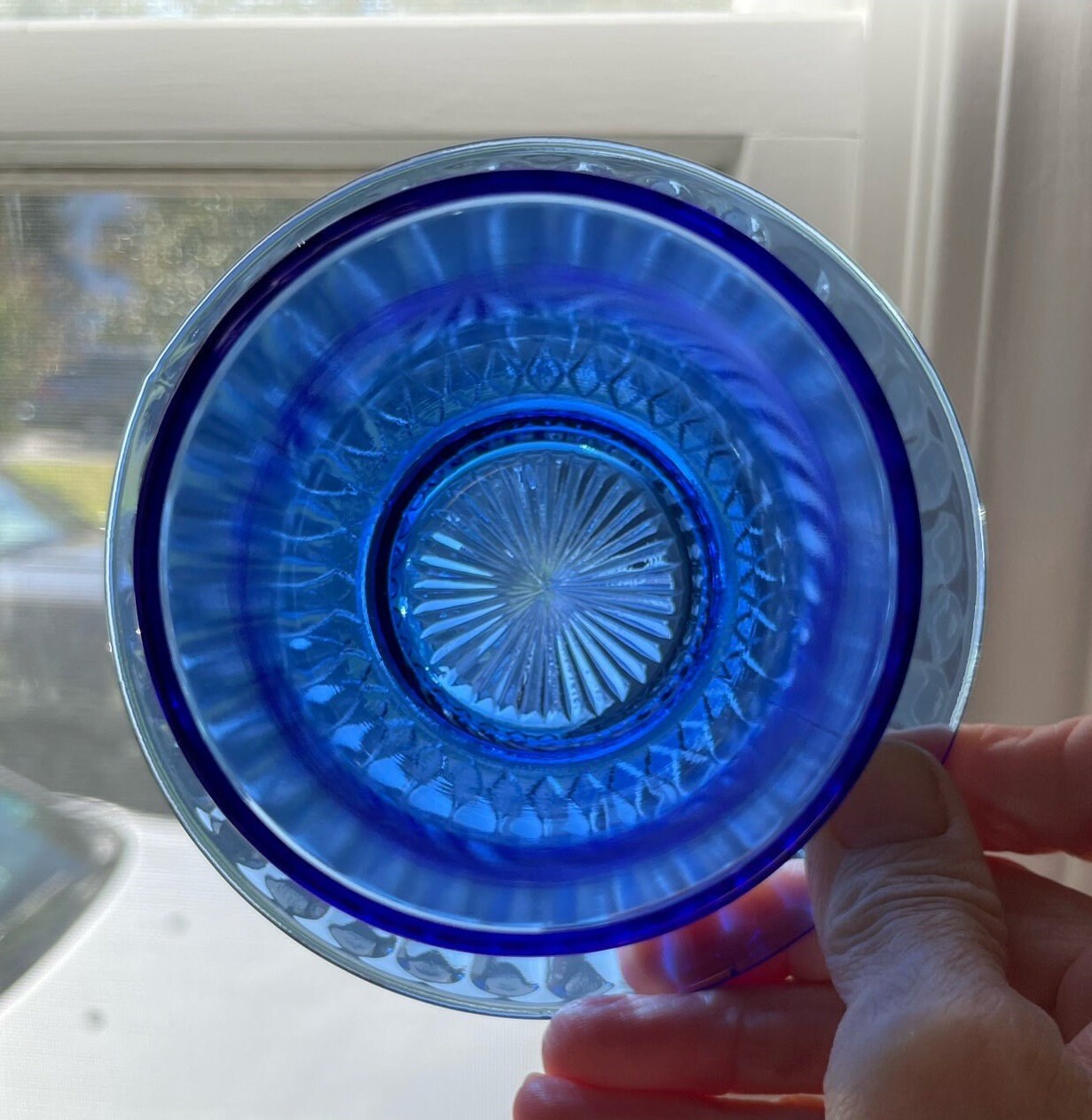 Vintage Macbeth Evans Petalware Cobalt Blue Condiment Dish - Etsy