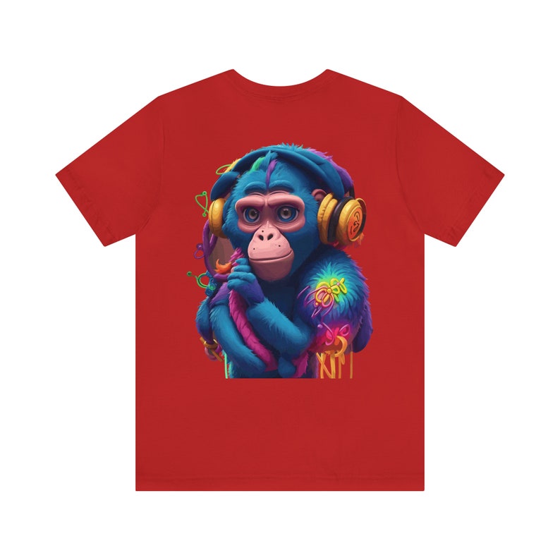 Graffiti Monkey T-shirt 2, Monkey Lovers Shirt, Animal Gift, Geeks ...