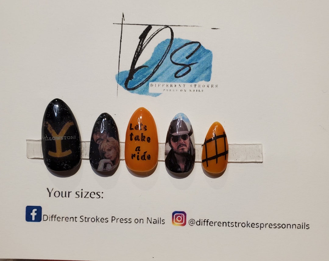 Yellowstone Rip Wheeler and Beth Dutton 10 Pc Set of Press on Nails - Etsy