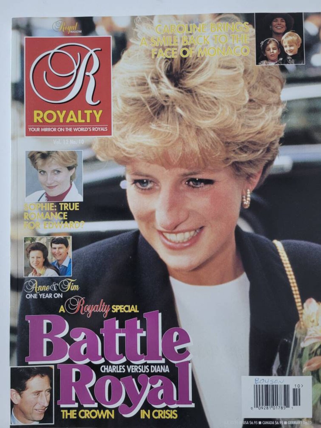 Princess Diana Monthly Royalty Magazine 1994 Vol 12 No 10 - Etsy