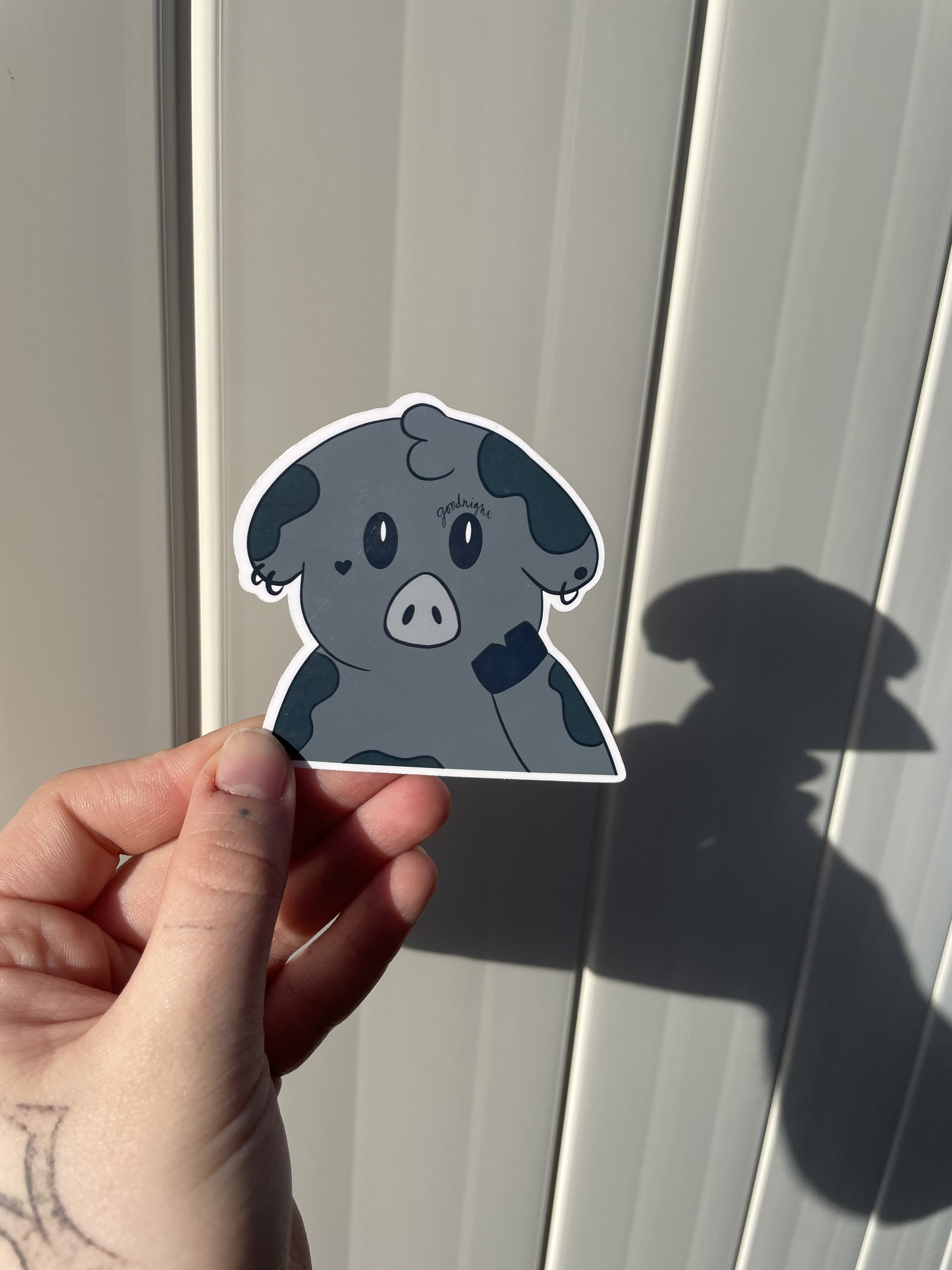 Emo Tattoo Cow Sticker Die Cut Journal Notebook Scrapbook - Etsy