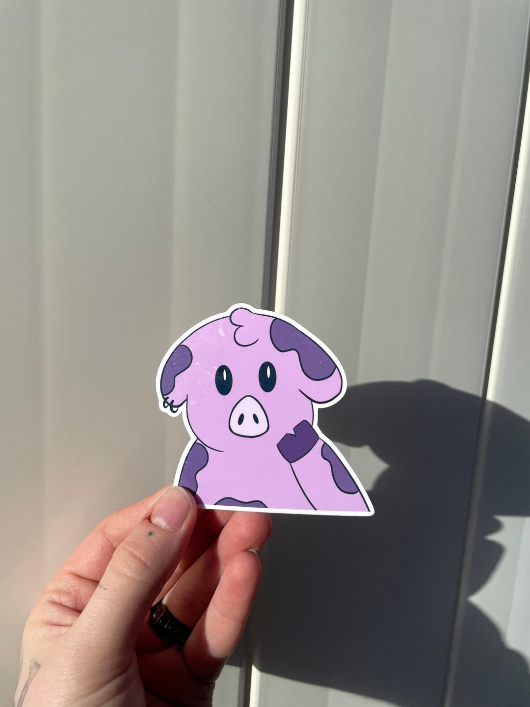 Purple Cow Sticker, Die Cut, Journal, Laptop, Notebook, Water Bottle ...