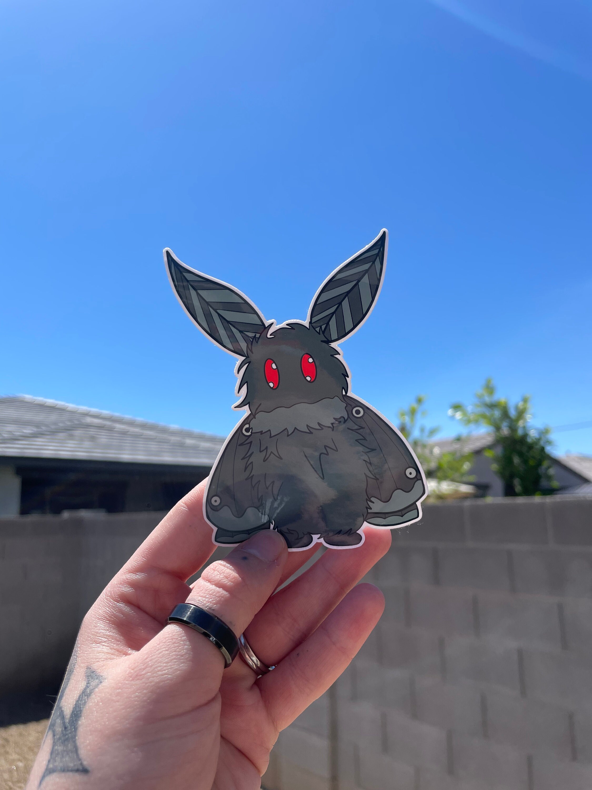 Chibi Mothman Sticker, Die Cut Sticker, Journal Sticker, Notebook ...