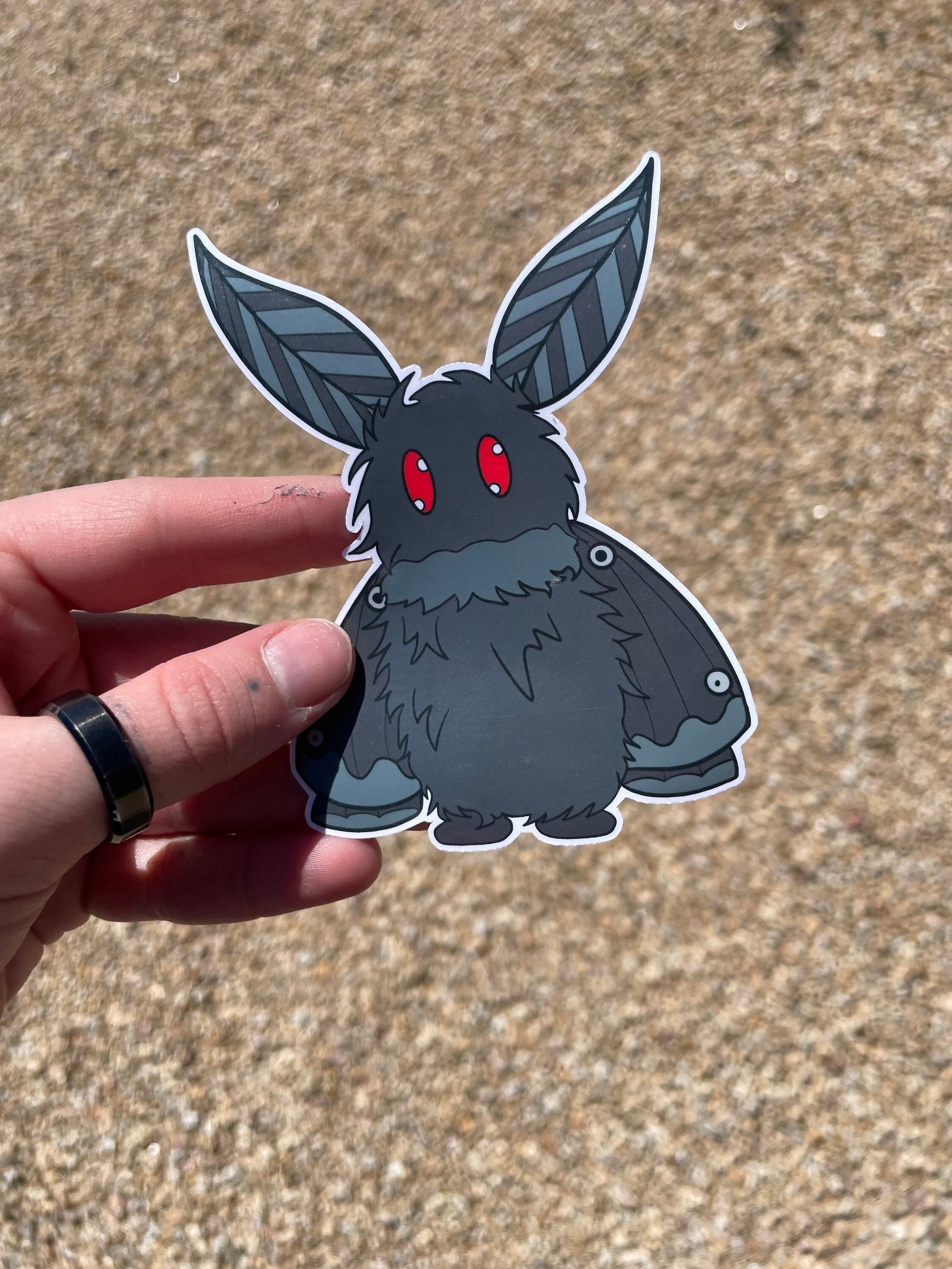 Chibi Mothman Sticker, Die Cut Sticker, Journal Sticker, Notebook ...