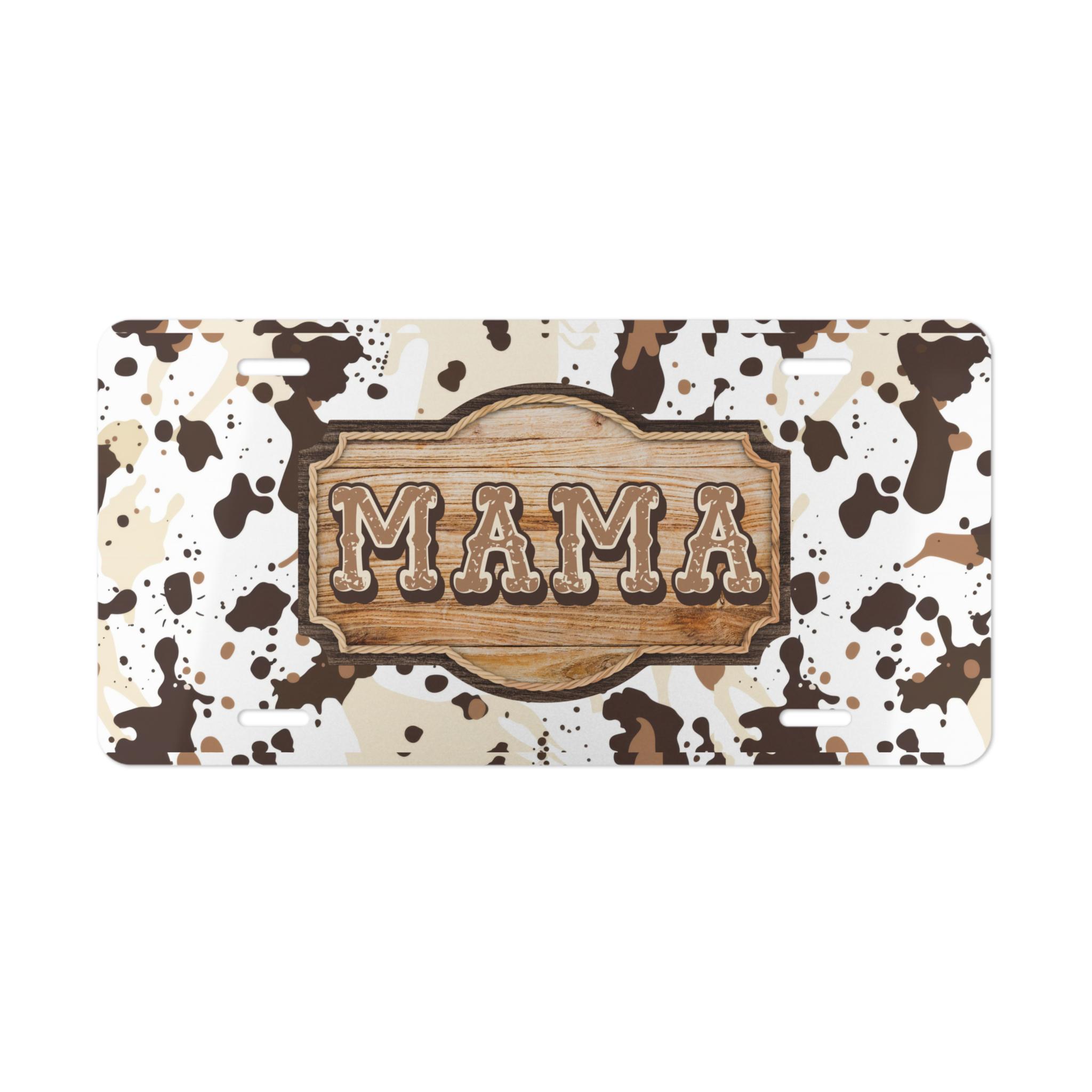 Personalized Cow Print License Plate: Rustic Western Car Tag - Etsy