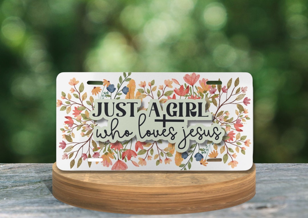 Wildflower Jesus Front License Plate: Christian Car Tag - Etsy