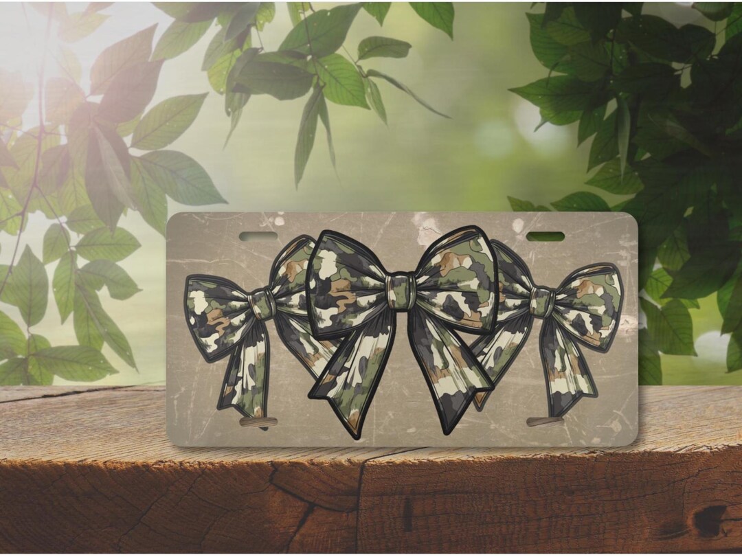 Coquette License Plate, Camo Coquette, Front License Plate, Coquette ...