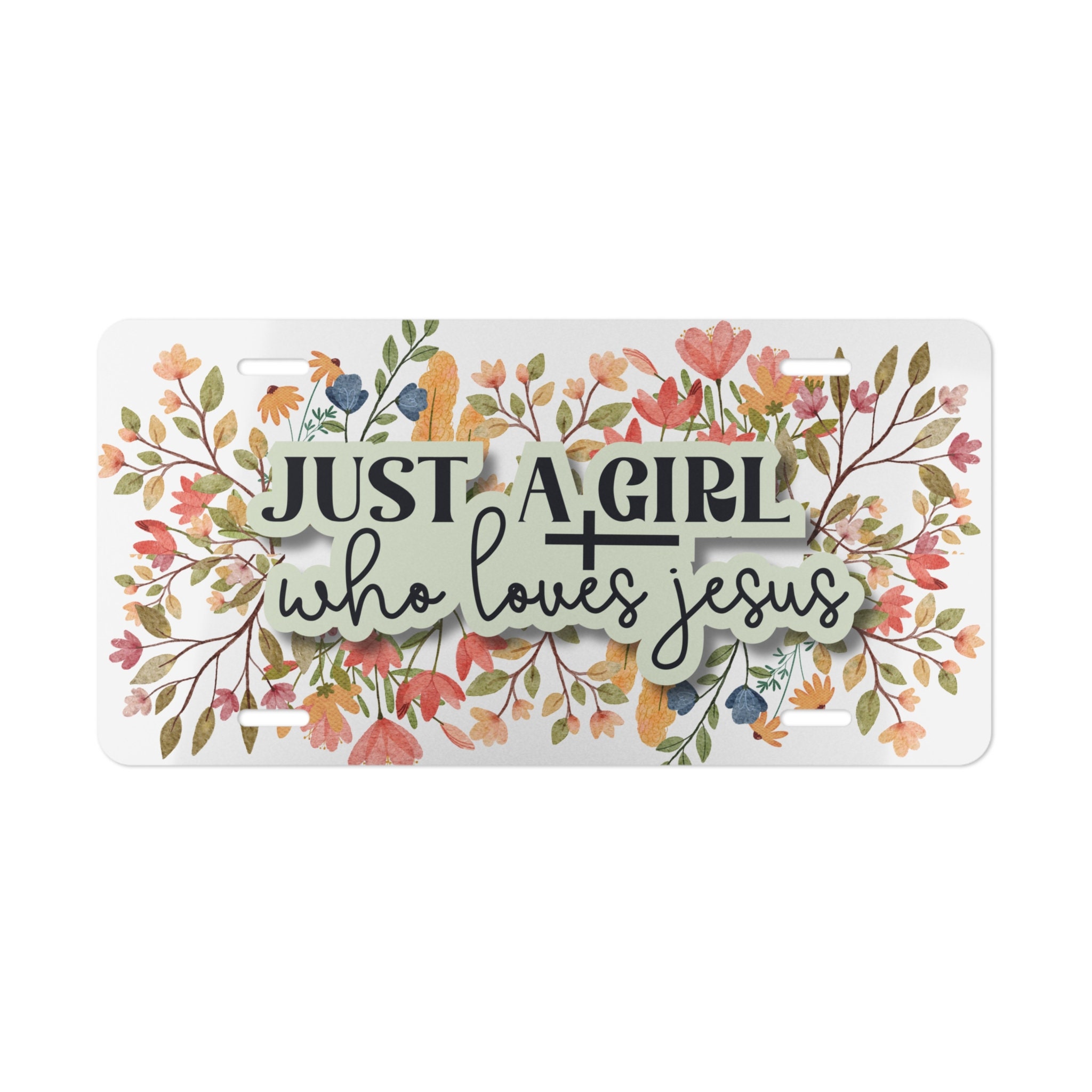 Wildflower Jesus Front License Plate: Christian Car Tag - Etsy