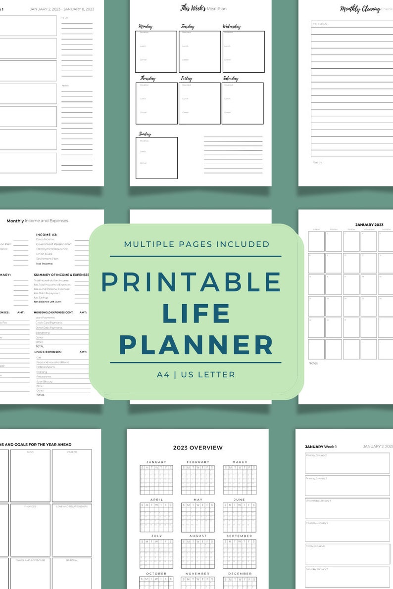 2023 Life Planner - Etsy