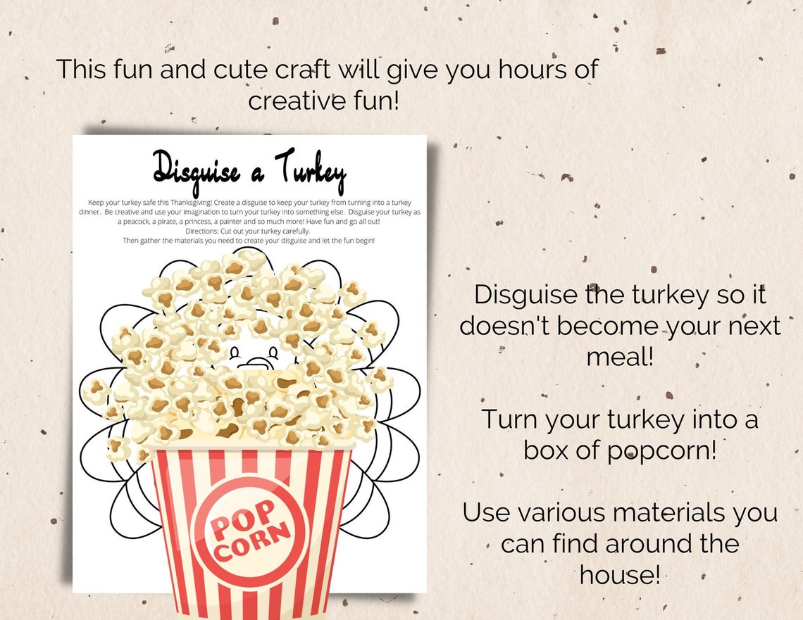 Disguise a Turkey - Thanksgiving Disguise a Turkey Craft Project ...