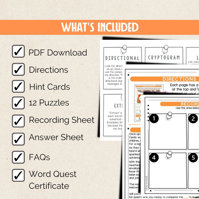 Halloween Quest Escape Room Code Kit Printable Party Game - Etsy