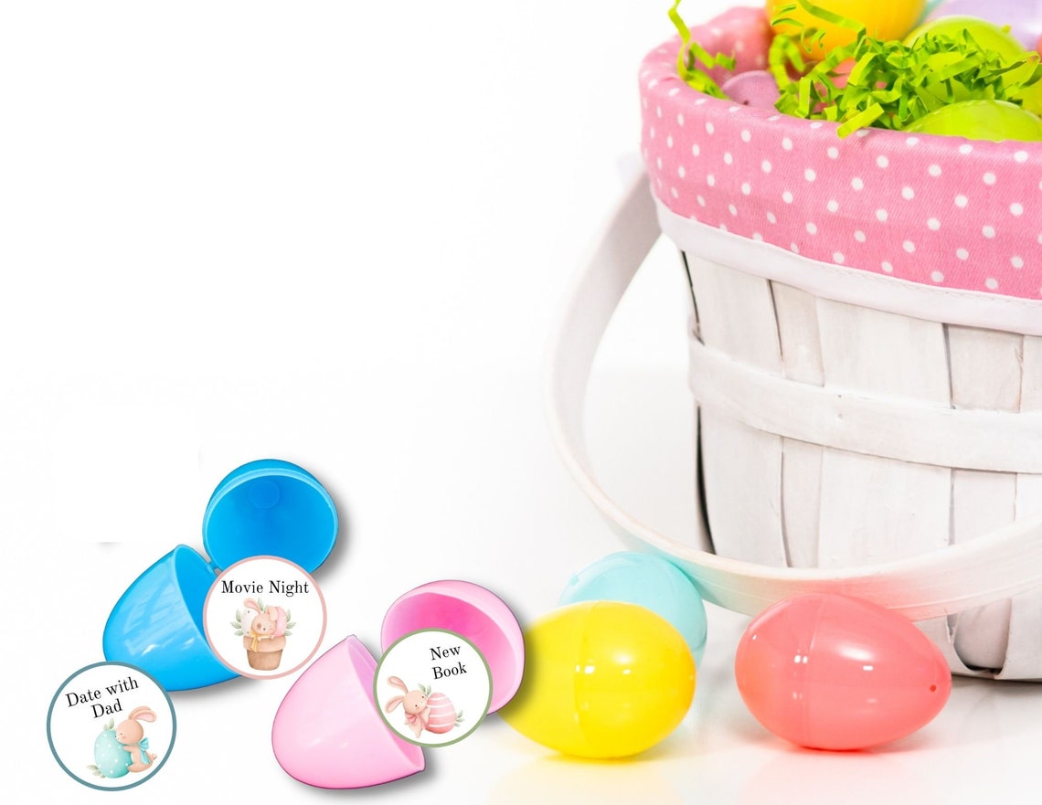 Paper Easter Egg Tokens - Printable Easter Egg Tokens - Easter Tokens ...