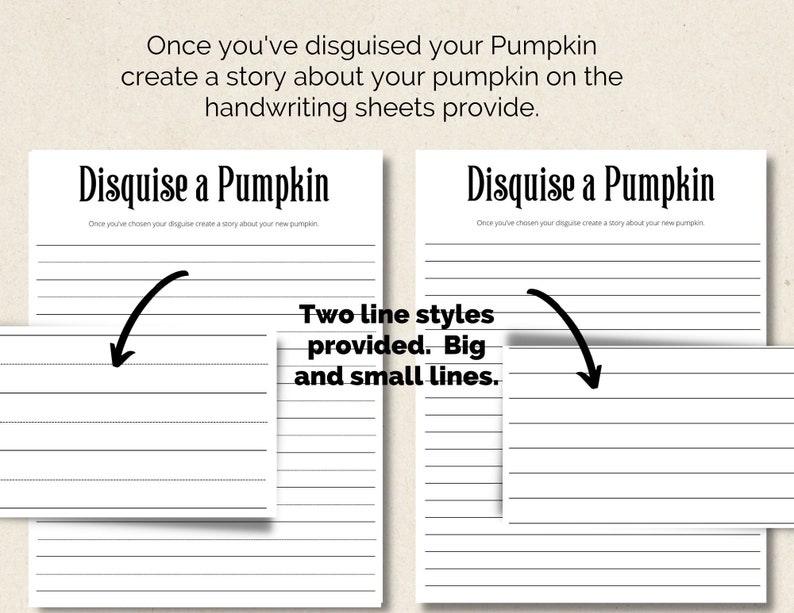 Disguise a Pumpkin Craft Project: Halloween Family Activity (instant ...