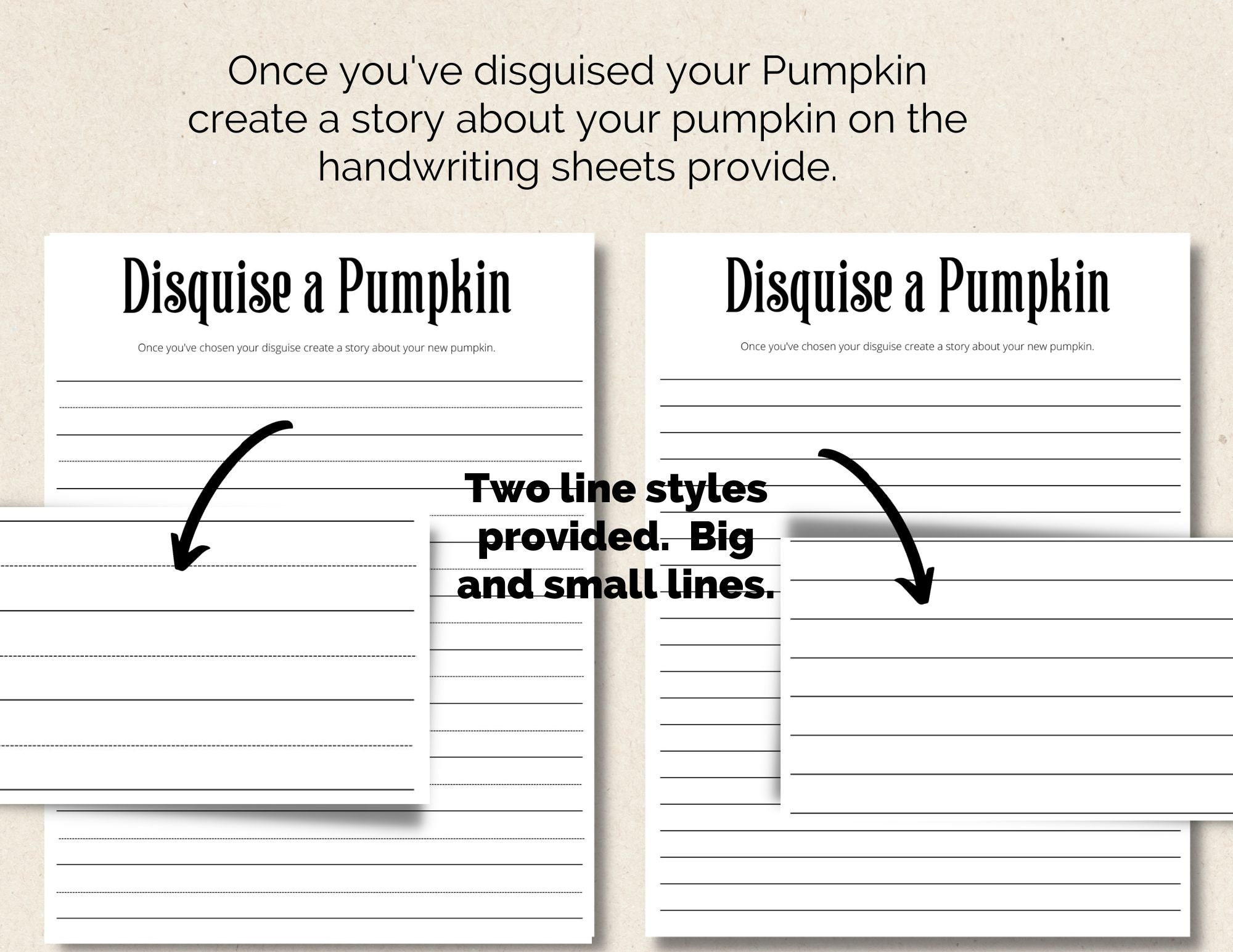 Disguise a Pumpkin Craft Project: Halloween Family Activity (instant ...