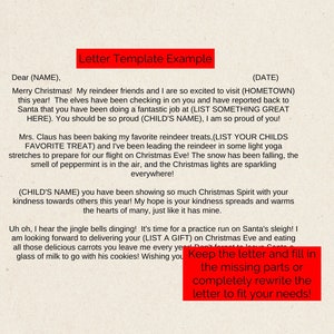 Letter From Rudolph - From the Desk of - Editable DIY Letter From ...