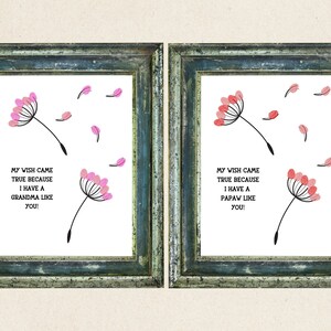 Grandparent's Day Printable Fingerprint Craft - Grandpa and Grandma ...