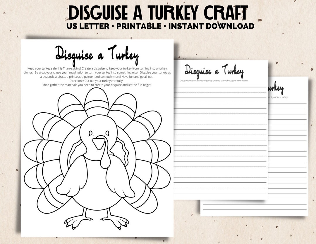 Disguise a Turkey - Thanksgiving Disguise a Turkey Craft Project ...