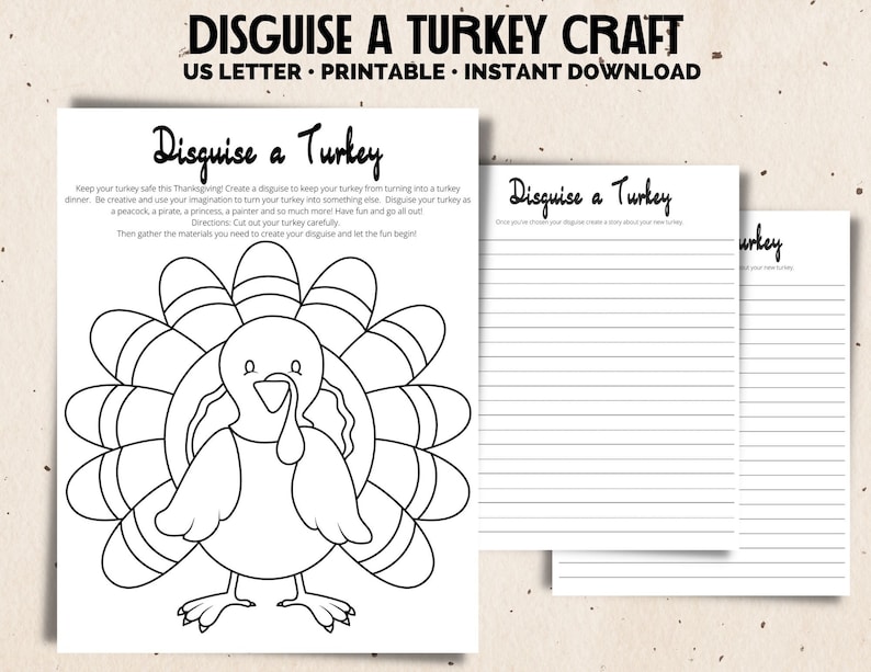 Disguise a Turkey - Thanksgiving Disguise a Turkey Craft Project ...
