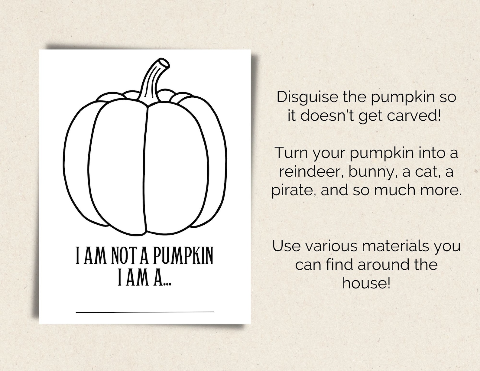 Disguise a Pumpkin - Halloween Disguise a Pumpkin Craft Project ...