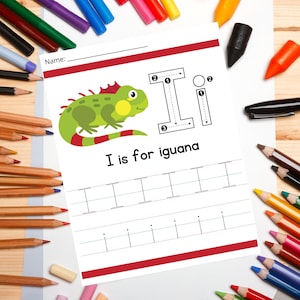 26 Printable Alphabet Tracing Pages 26 Letters With Animals Uppercase ...