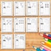 10 Printable Numbers Trace Color and Count Worksheets #'s 1 - 10 PDF ...